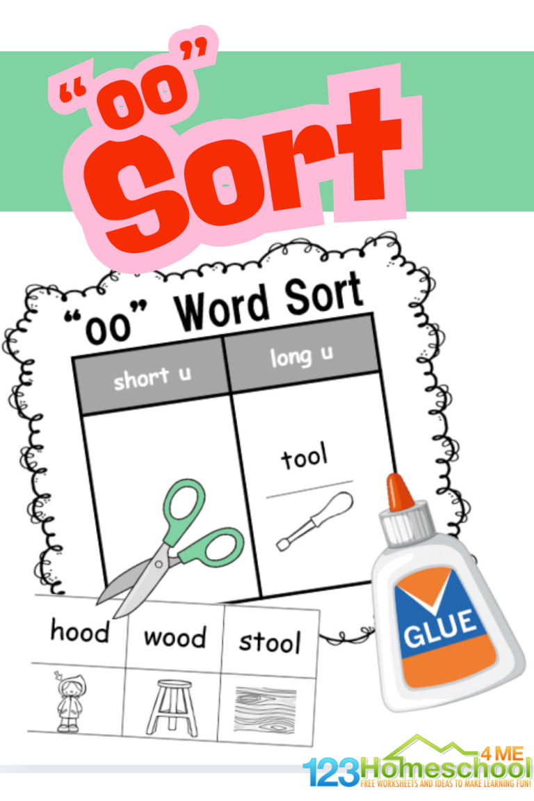 Sorting Phonics Long and Short oo Sound Worksheets