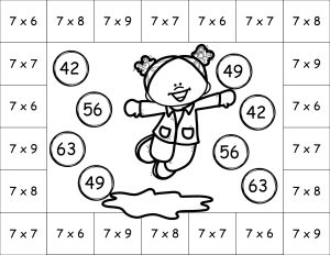 Free Multiplication Board Games - 6, 7, 8, 9 Times Table