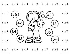 Free Multiplication Board Games - 6, 7, 8, 9 Times Table