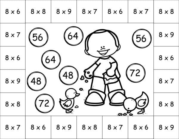 Free Multiplication Board Games - 6, 7, 8, 9 Times Table