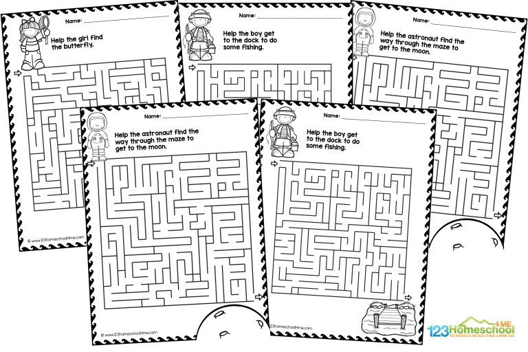 Unlock Fun with 30 Free Mazes for Kids!