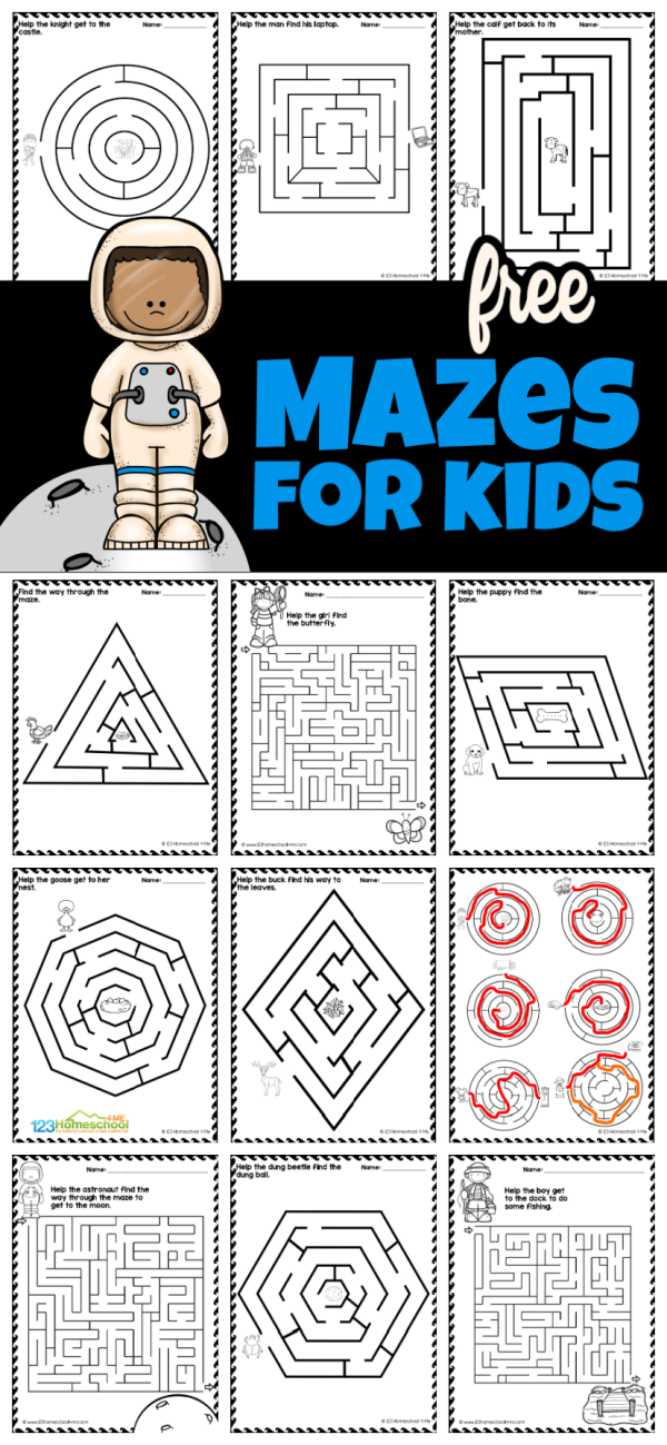 Unlock Fun with 30 Free Mazes for Kids!