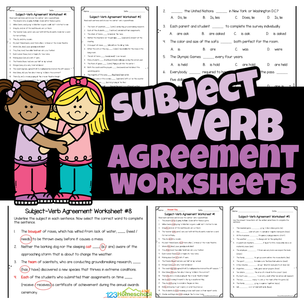 Spanish Subject Verb Agreement Examples