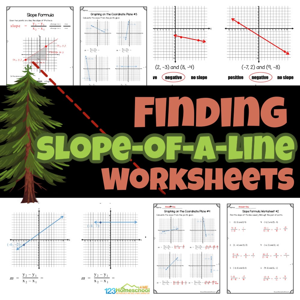 9th Grade Algebra Slope Worksheets Math Slope Practice Page 3 | TPT