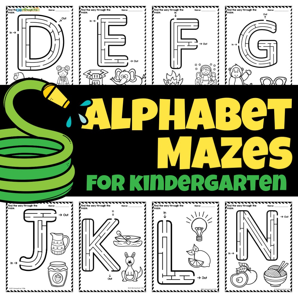 Letter Printable Mazes For Kids Easy Alphabet Maze Letter C Stock