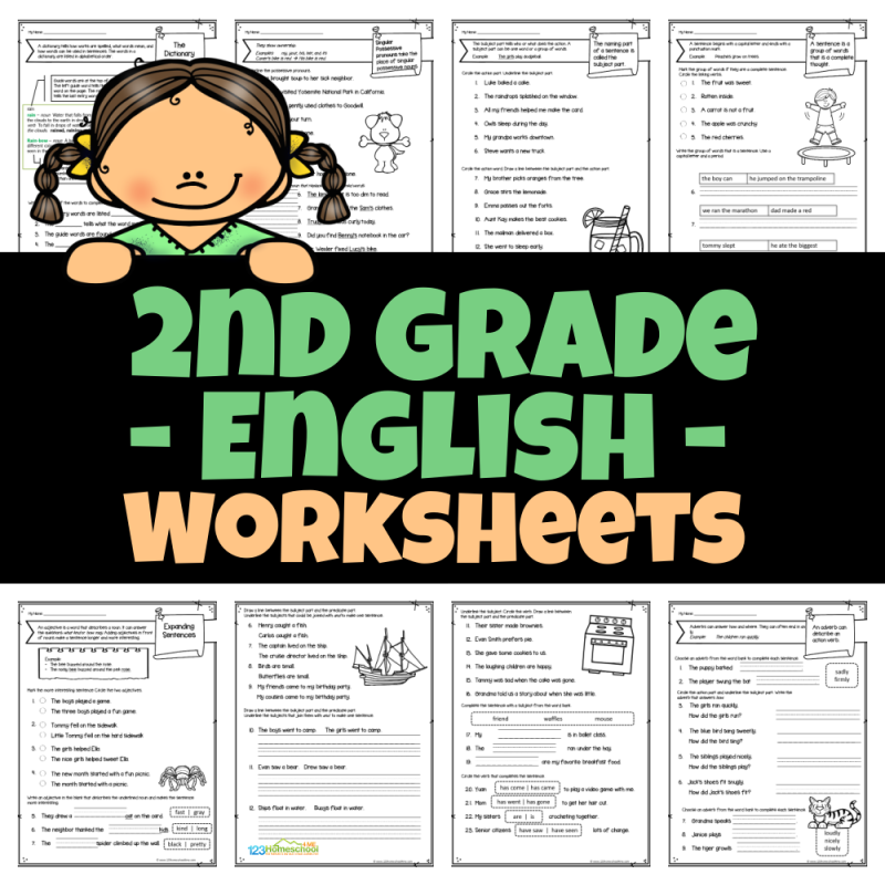 Grade 2 English Worksheets - 123 Homeschool 4 Me