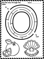 Alphabet Maze Sheet - Free Worksheets for Kindergarten