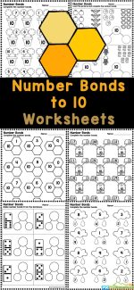 FREE Number Bonds to 10 Worksheets for Kindergarten