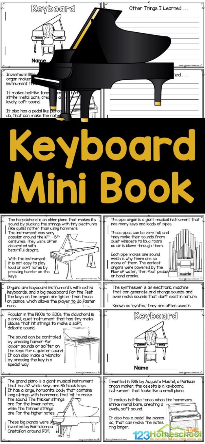 Keyboard Instruments for Kids Mini-Book