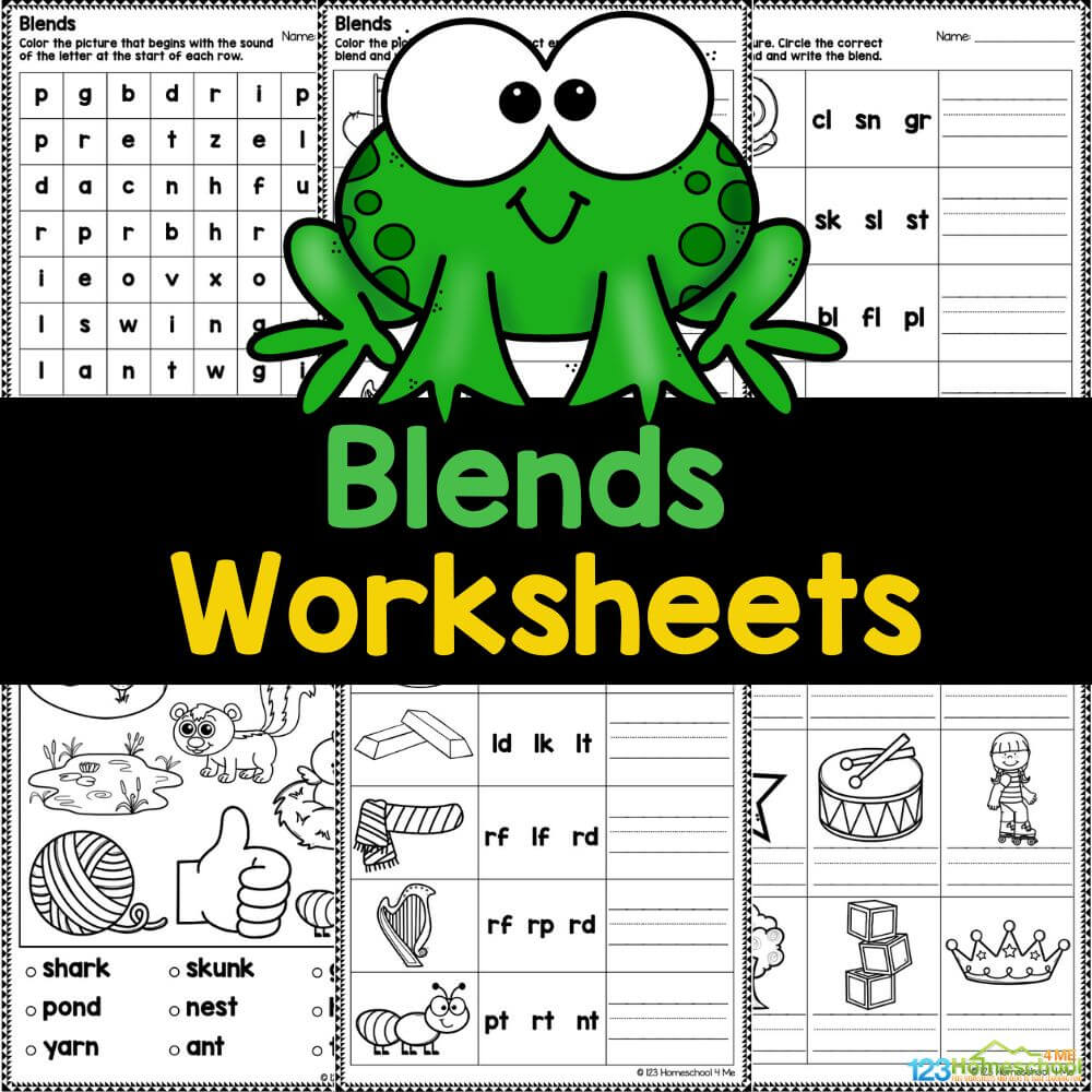 FREE Blends Activities for Early Learners
