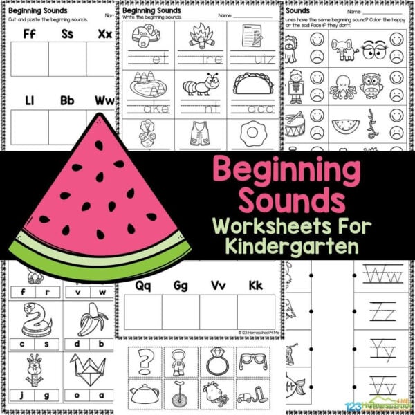 beginning sounds Archives - 123 Homeschool 4 Me