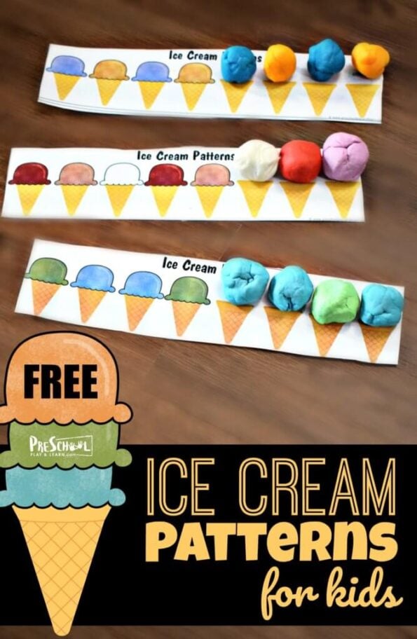 🍦 FREE Printable Ice Cream Scoops Math Game