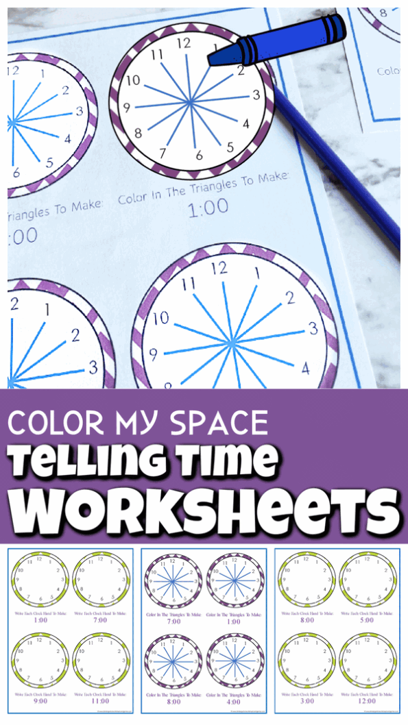 ⏲ FREE Printable Garden Telling the Time Clock Worksheets pdf