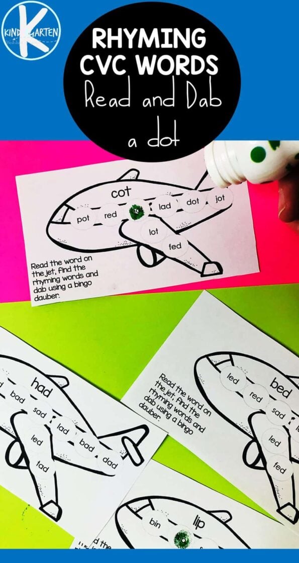 FREE Printable Roll and Cover CVC Words Game